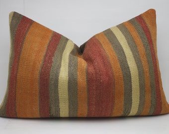 Rust throw pillow | Etsy