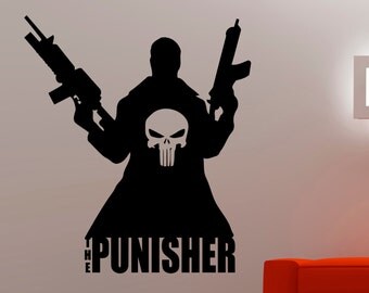 Punisher vinyl decal | Etsy