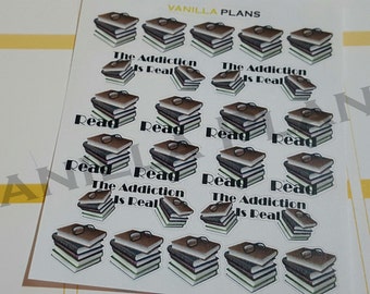 Unique library sticker related items | Etsy