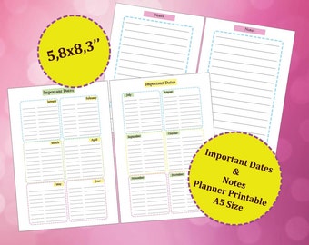 Filofax insert | Etsy