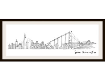 Ferry Building Sketch San Francisco sketch california art
