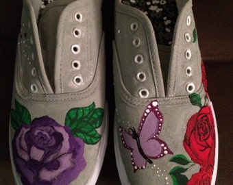 Hand painted sneaker | Etsy