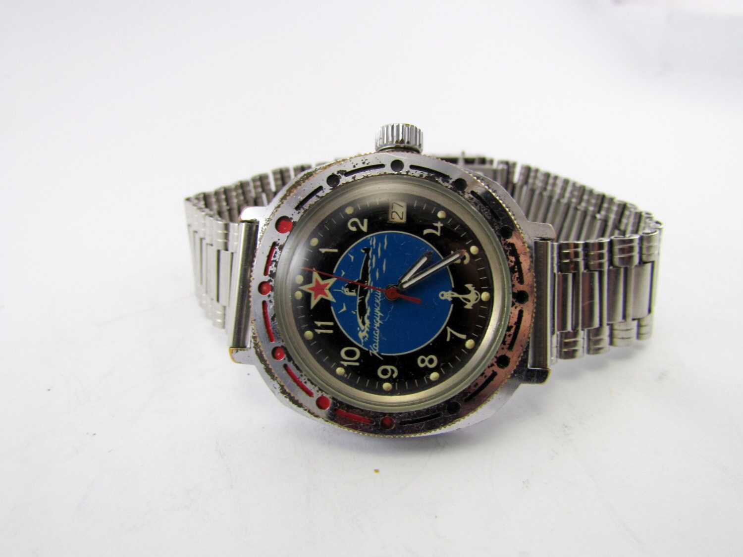 Vintage Russian Soviet mechanical men’s watch VOSTOK Komandirski ...