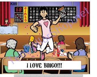 Bingo magnets | Etsy