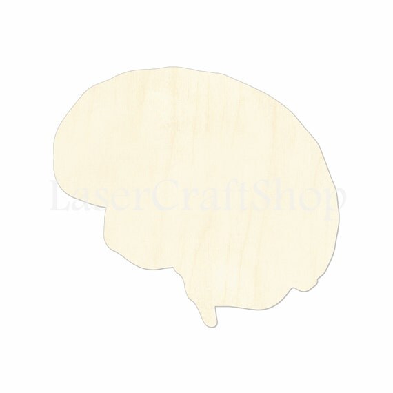 2 34 Human Brain Wooden Cutout Shape