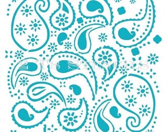 Paisley stencil | Etsy