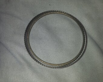 Items similar to Set of SEVEN Sterling Silver Bangles on Etsy