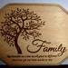 Personalized Family Tree Pyrography Plaque Wood Burning Art