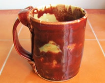 Unique red mug related items | Etsy