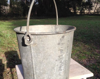 Galvanized bucket | Etsy