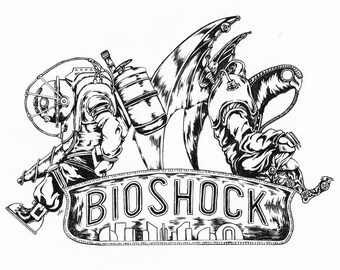 Bioshock painting | Etsy