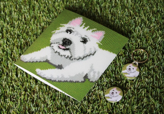 Knitting Pattern PDF Download Westie/West Highland Terrier