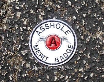 Asshole merit badge | Etsy