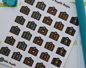 Suitcase stickers | Etsy