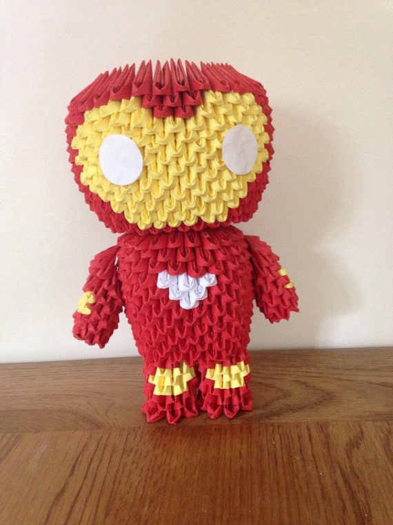 3D Origami Comic Heroes Iron Man