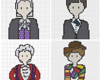 Plastic Canvas TARDIS pattern