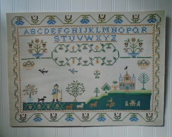 Elizabeth Savilles 1841 Sampler