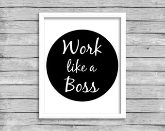 Work like a boss | Etsy
