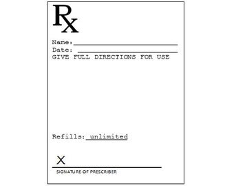Customizable Chill Pill Label Digital File Gag Gift Label