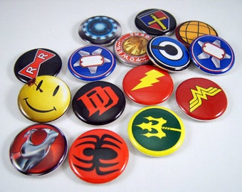 Superhero button | Etsy