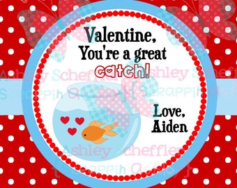 Fish bowl valentine | Etsy