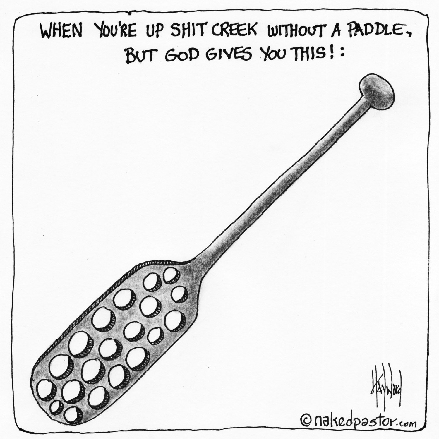 God's Paddle CARTOON
