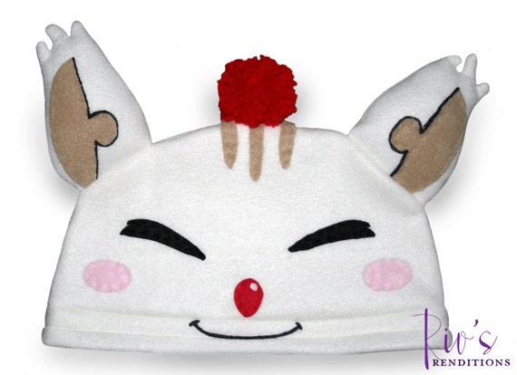 Final Fantasy Crystal Chronicles Moogle Hat / Fleece Hat