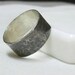 Wide Sterling Silver Ring Hammered Silver Band Sterling