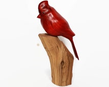 Unique carved wood cardinal related items | Etsy