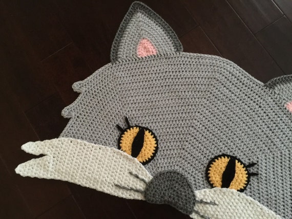 Crochet Cat Rug cat rug crochet rug crochet area rug