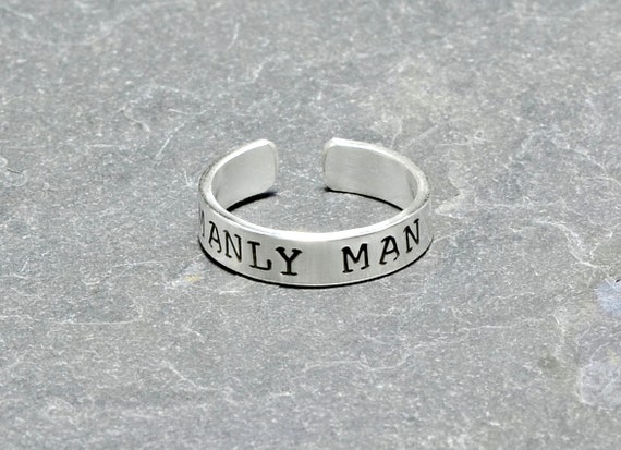 Sterling silver Men's Toe Ring for a Touch Manly Man