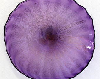 Purple glass bowls | Etsy