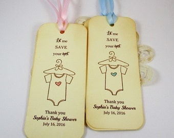 Baby shower bookmark | Etsy