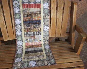 Quilt table runner | Etsy