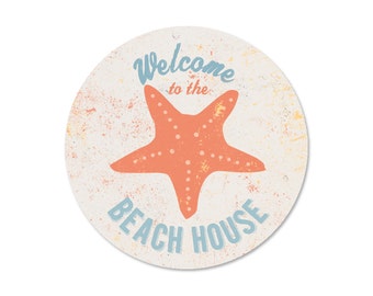 Round welcome sign | Etsy