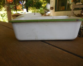 Vintage enamel pan | Etsy