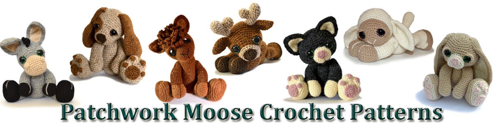 Amigurumi Crochet Patterns and Designs by PatchworkMoose on Etsy