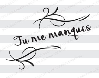 Tu me manque | Etsy