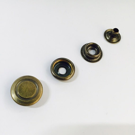 20 Sets Metal Snap Fasteners Buttons 15 Mm For Clothing