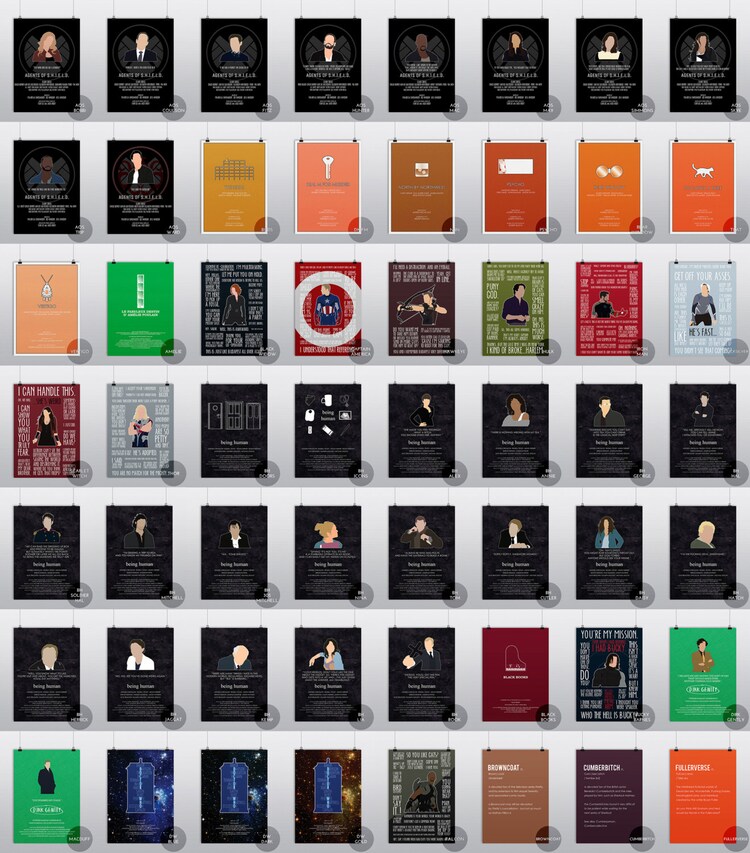 3 Pack of Posters / Prints Made to order by MacGuffinDesigns