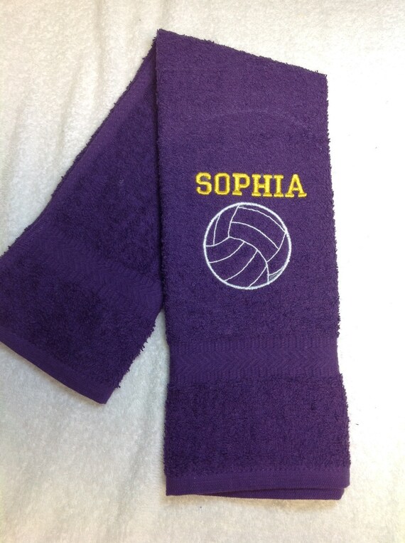 Items similar to Personalized volleyball towel, great seller ...