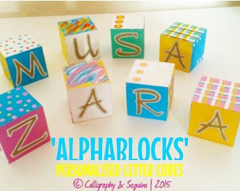 ISLAMIC ART: 'Alif Baa Taa' Arabic Alphabet Canvas Set