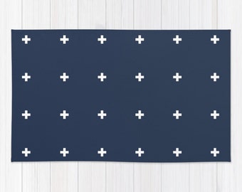 Swiss cross rug | Etsy