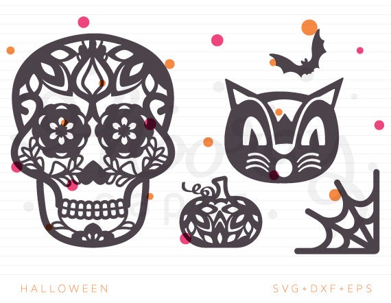 Halloween SVG DXF Cutting File by HoorayPaper on Etsy