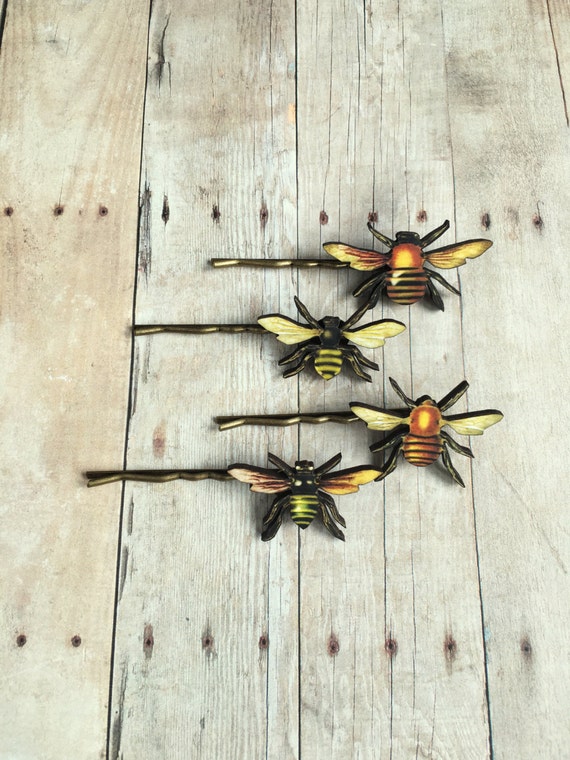Bee Hair Pin Insect Accessory Bumblebee Barrette Gift For