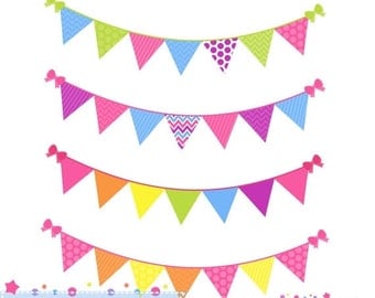 Items similar to INSTANT DOWNLOAD - Rainbow Chevron Banner Printable ...