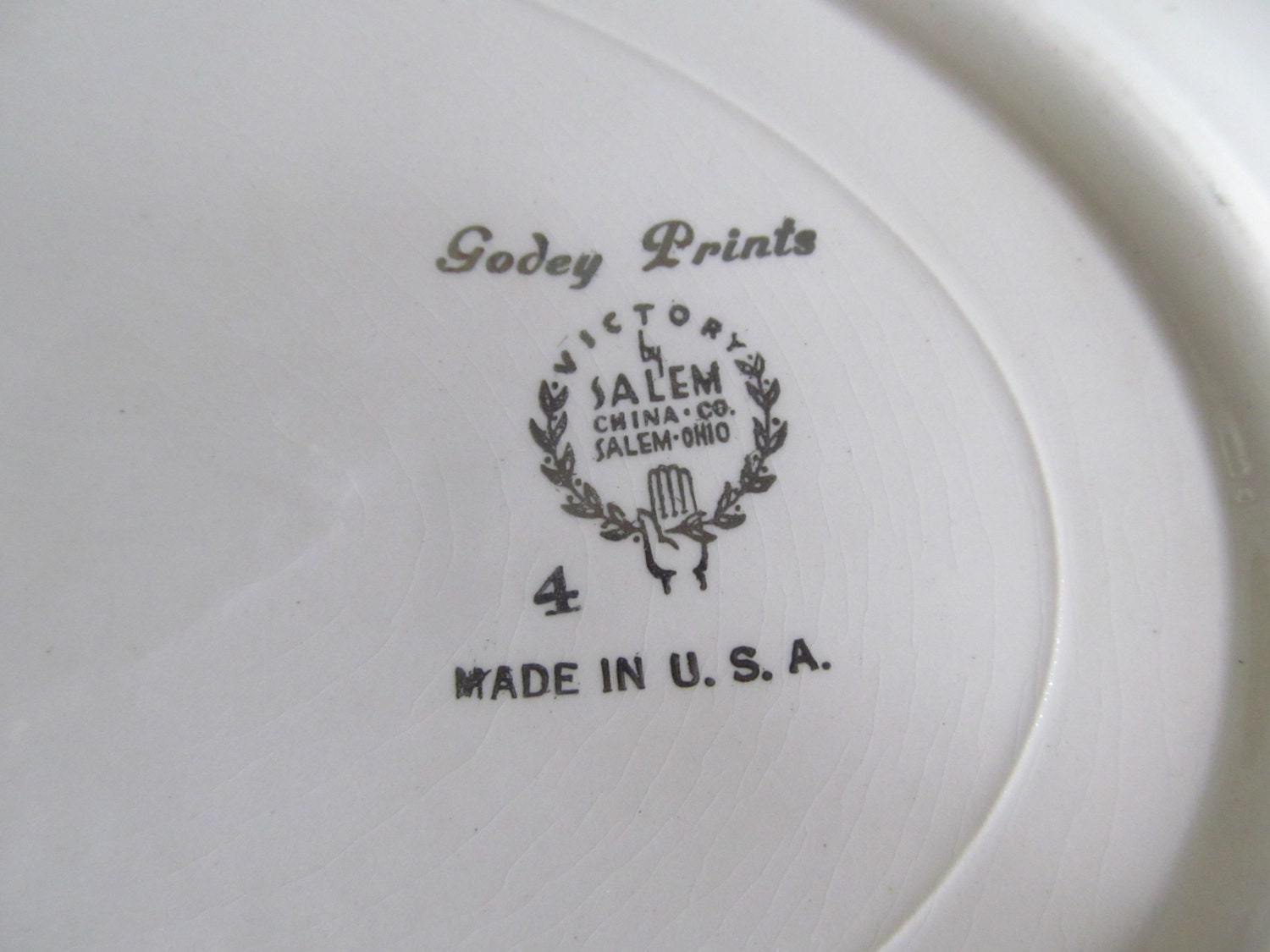 Godey Prints Platter Women Platter Antique Platter Salem China