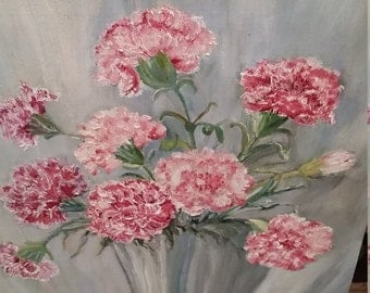 Carnation painting | Etsy
