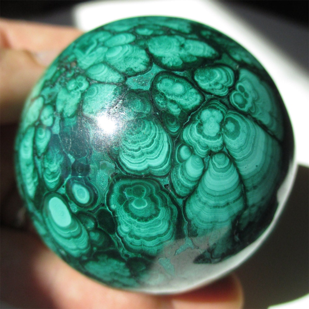 large malachite sphere rare bullseye malachite stone ball