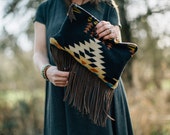 Boho bags made with Pendelton Wool and by MercyGreyDesignCo
